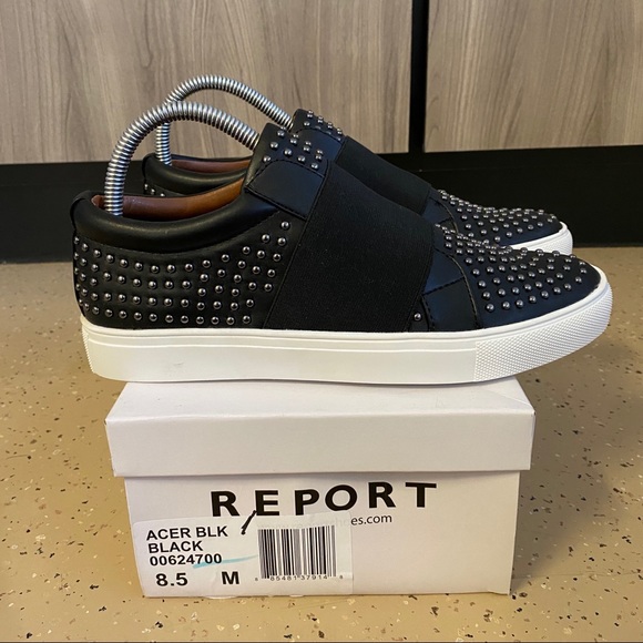 Report | Shoes | New Nib Report Acer Blackwhite Slip On Sneakers | Poshmark